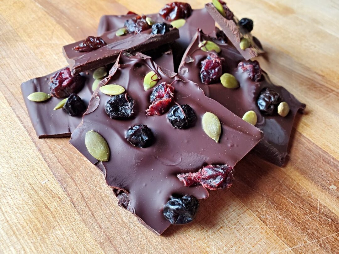 Dark Chocolate Bark with Dried Fruit: Simple and DELICIOUS
