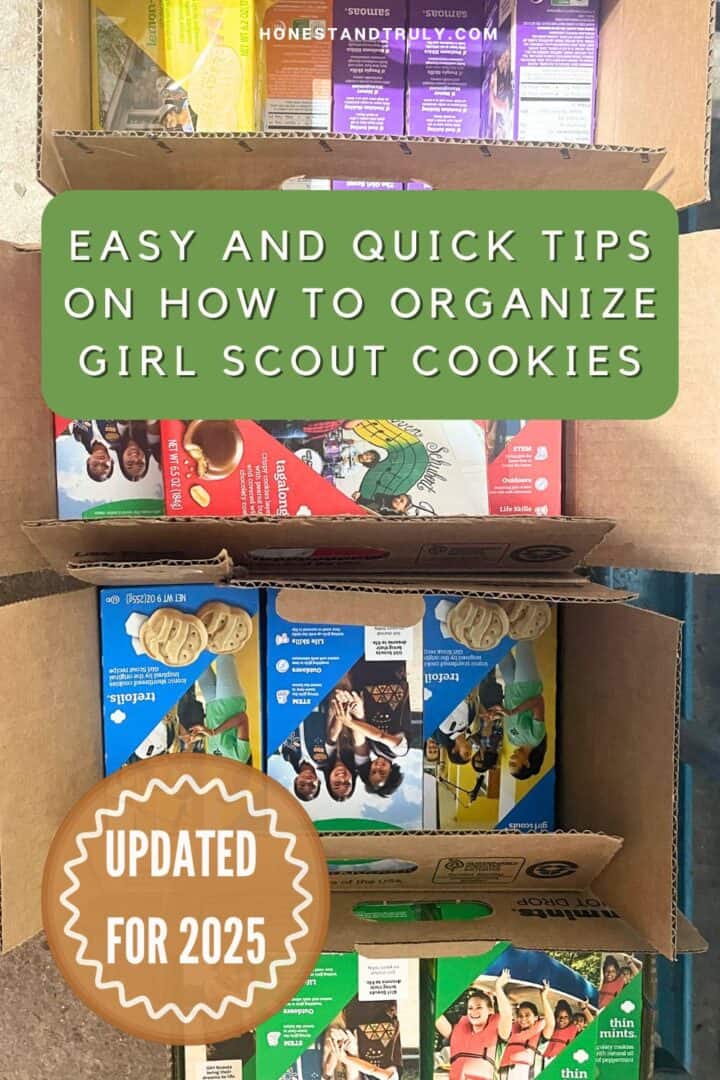 How To Organize Girl Scout Cookies - with Free Printables for 2025