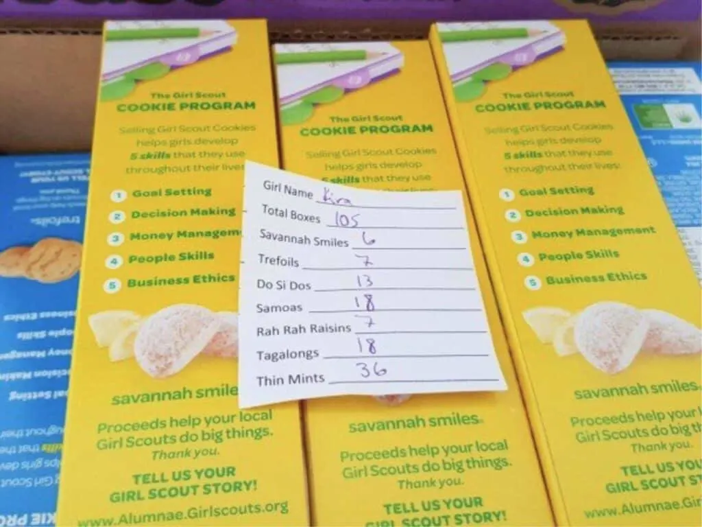 How To Organize Girl Scout Cookies - with Free Printables for 2025