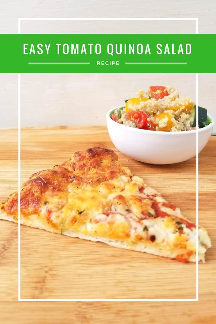 Tomato Quinoa Salad: Perfect weeknight make ahead gluten free vegan recipe