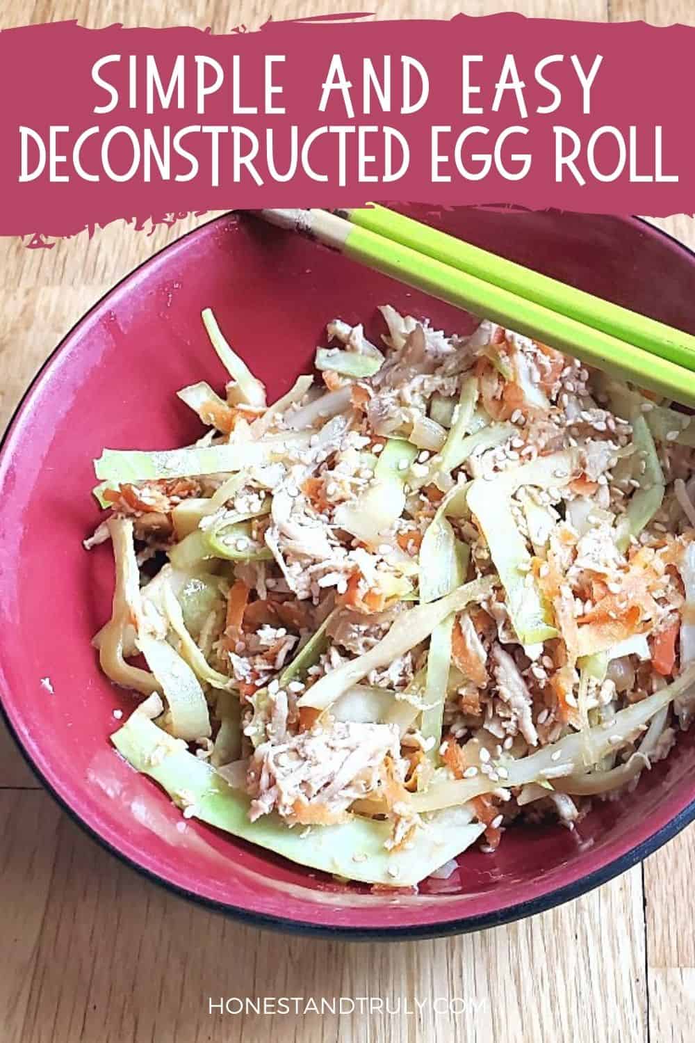 Chicken Egg Roll in a Bowl: Delicious Flavors in 20 Minutes!